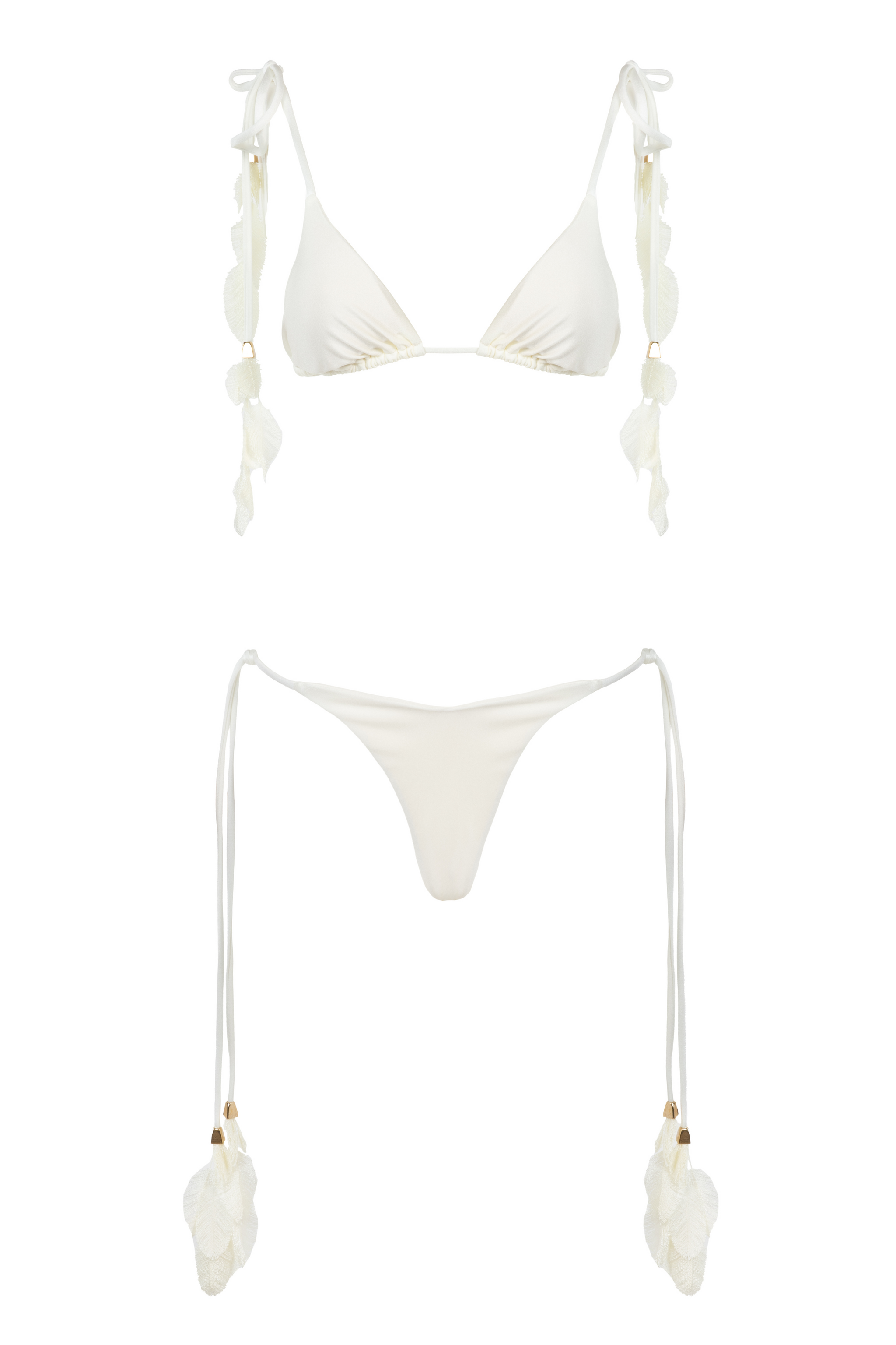 PLUMAGE BIKINI | Isabel Beachwear | SHINY LYCRA SWIMSUIT