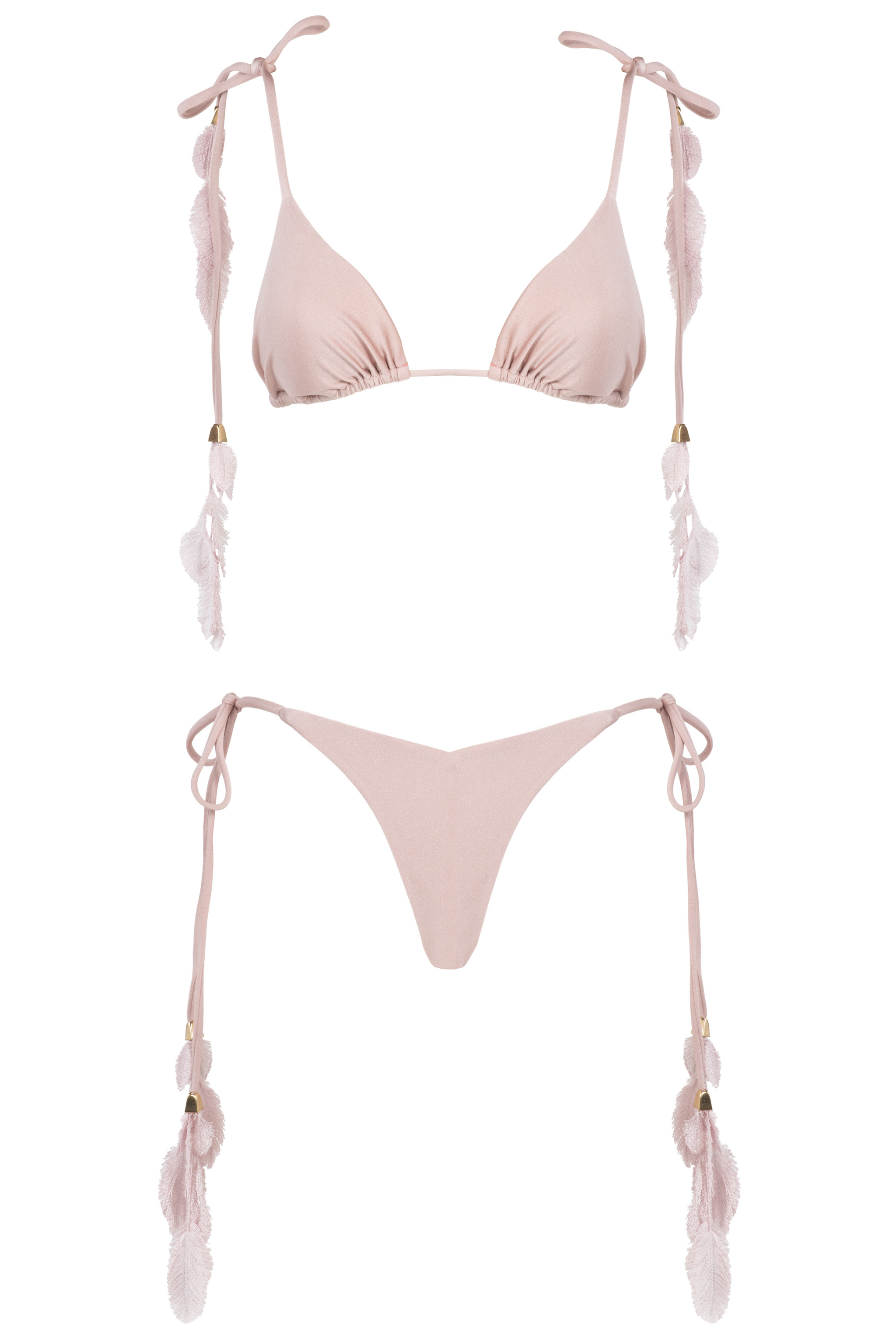 PLUMAGE BIKINI | Isabel Beachwear | SHINY LYCRA SWIMSUIT